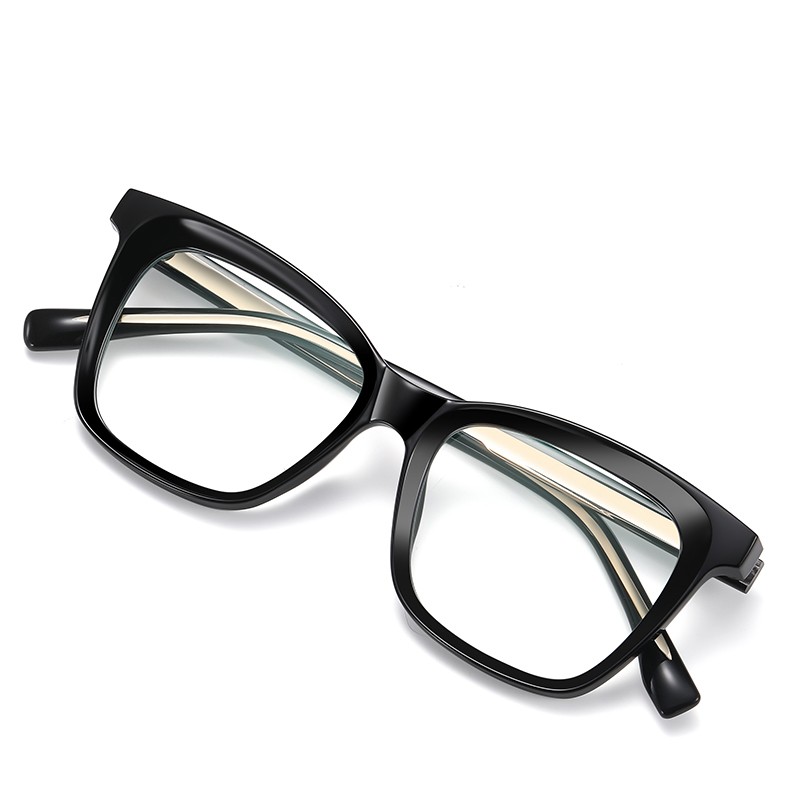 New Wave Black Optical Glasses Tr Frame Ultra-Light Anti-Blue Light ...